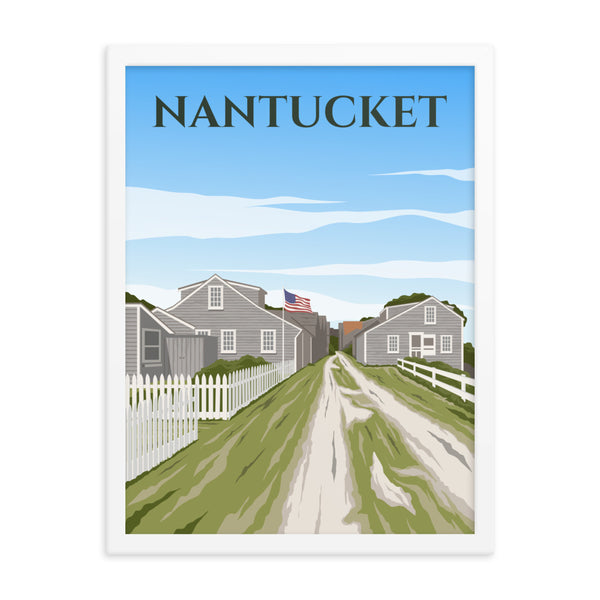Nantucket Framed Poster, Nantucket Prints, Nantucket Posters - Cape Cod ...