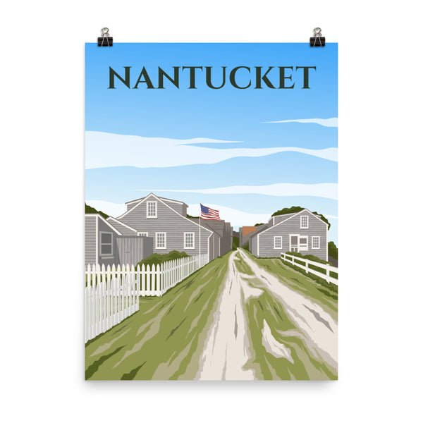 Nantucket Poster, Nantucket Posters, Nantucket Wall Art - Cape Cod Insta
